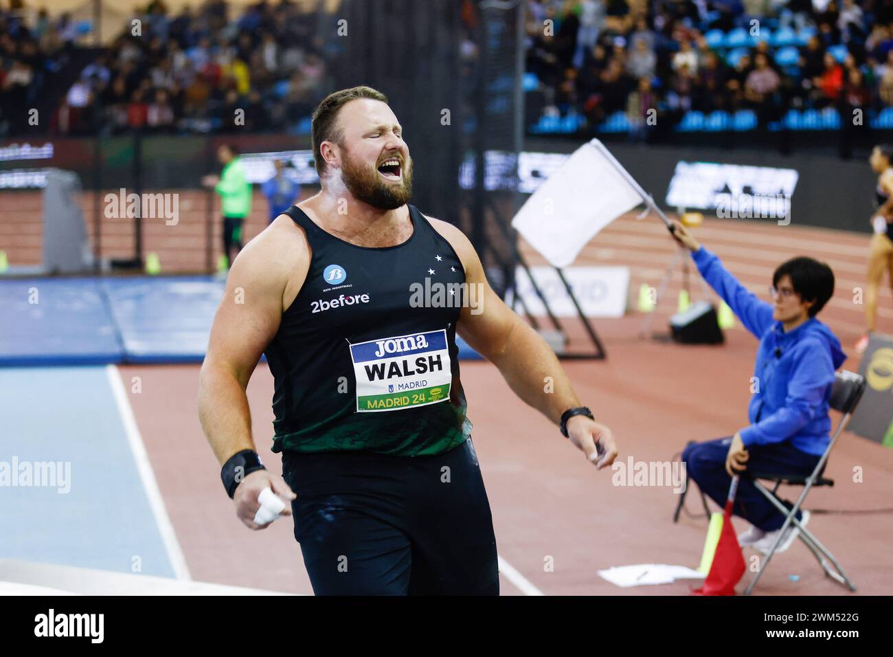 TOM WALSH (NZL) competes the Shot Put Men Final during the World ...
