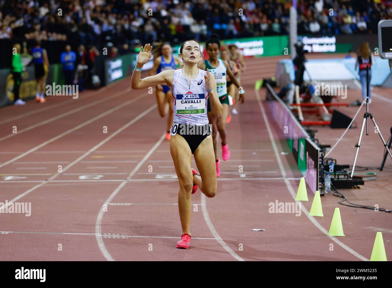 LUDOVICA CAVALLI (ITA) competes the 1500m Women Final during the World ...