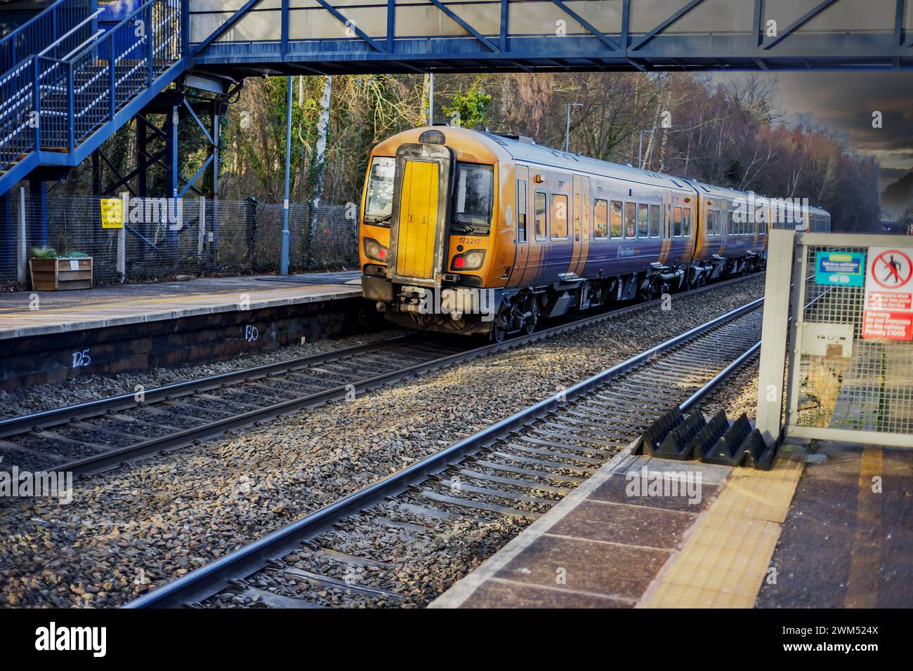 british network rail passenger commuter station england west midlands ...