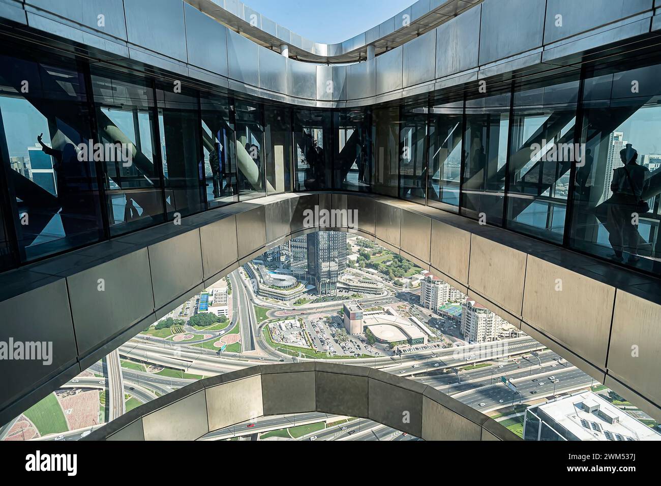 Dubai, UAE , United Arab Emirates. View inside the Sky View skyscraper ...