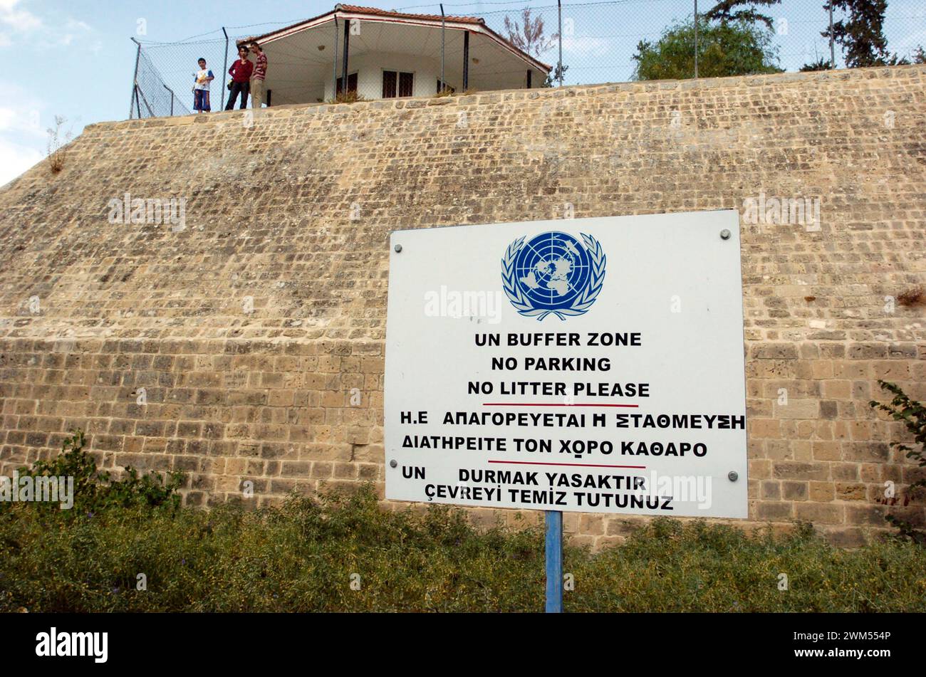 The Green Line is 180 km long and, as shown here in Nicosia's old town ...