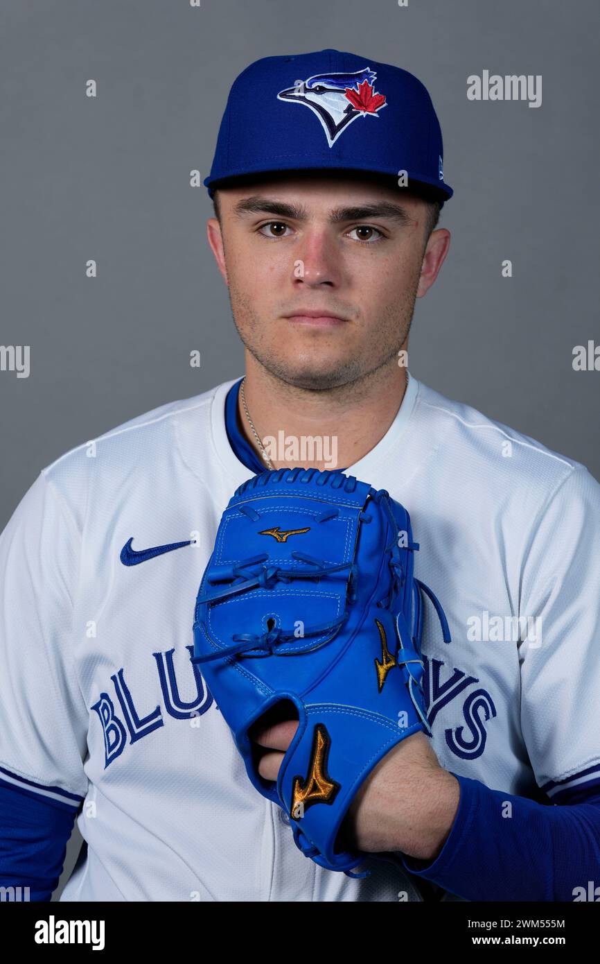 This is a 2024 photo of T.J. Brock of the Toronto Blue Jays baseball ...