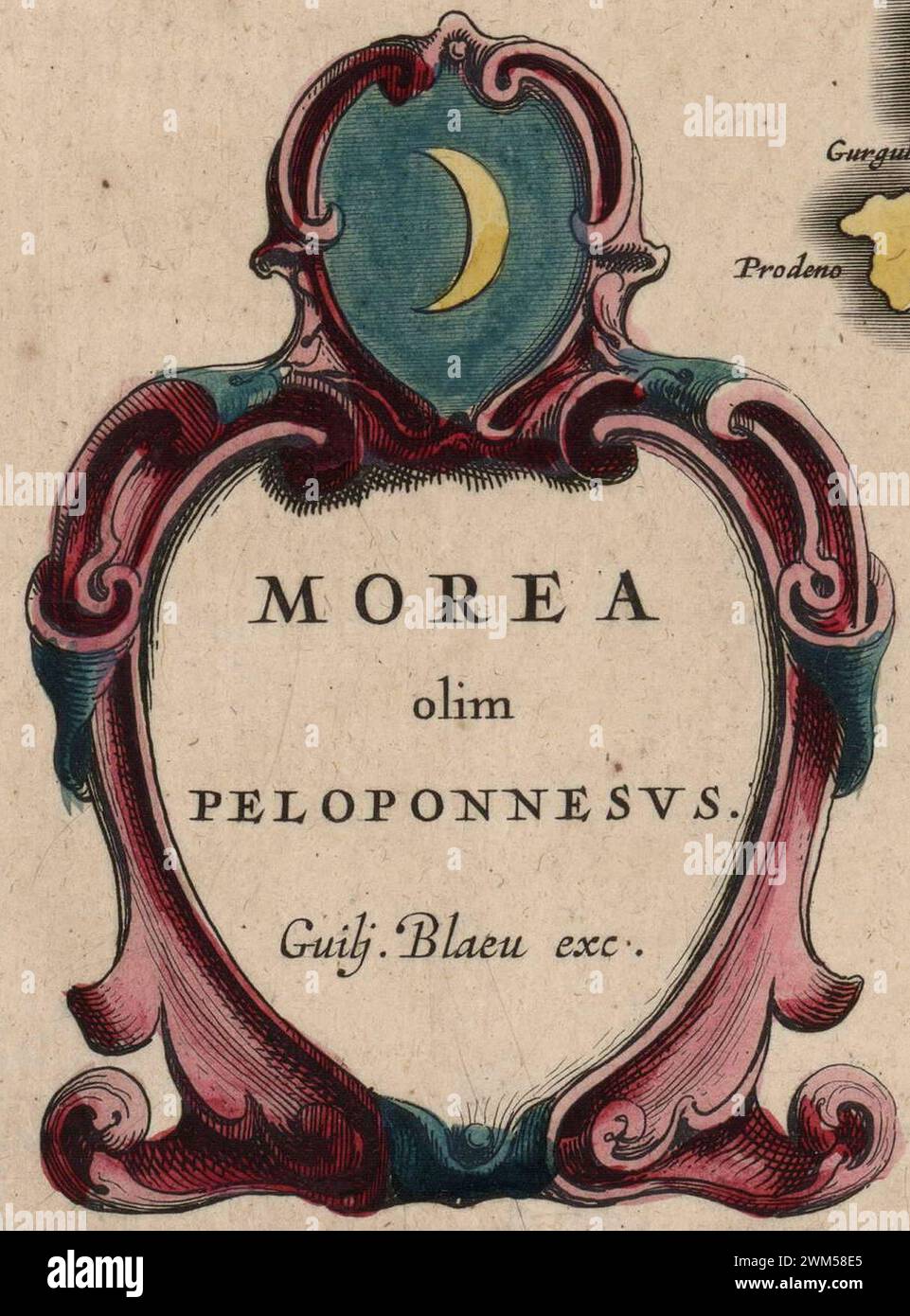 Morea map hi-res stock photography and images - Alamy