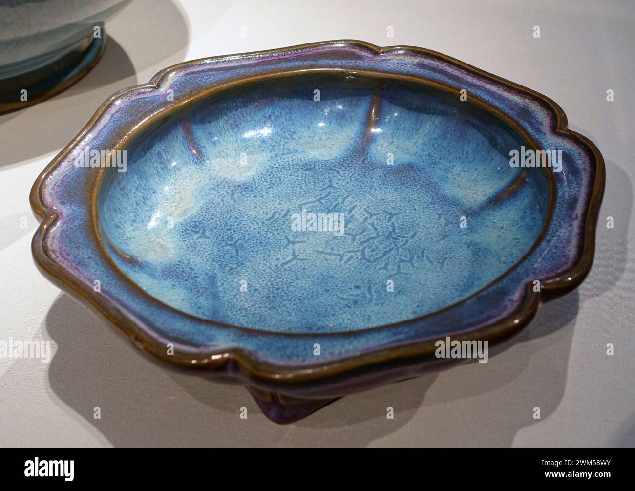 Basin with incised number 6, China, Henan province, Yuxian, Juntai ...