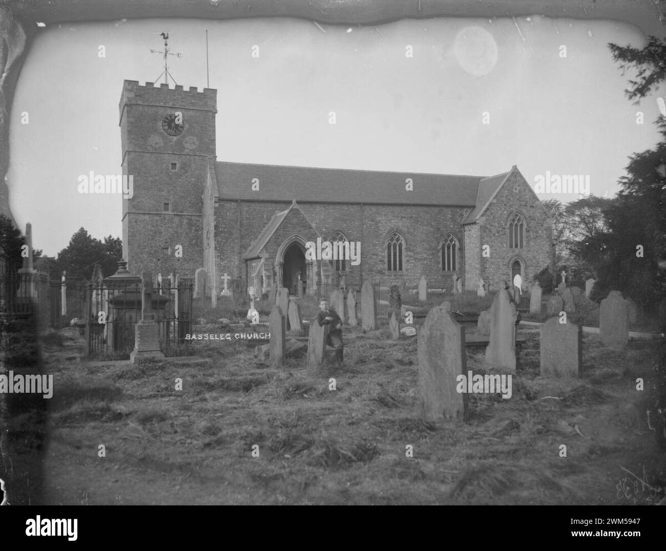 Bassaleg church Black and White Stock Photos & Images - Alamy