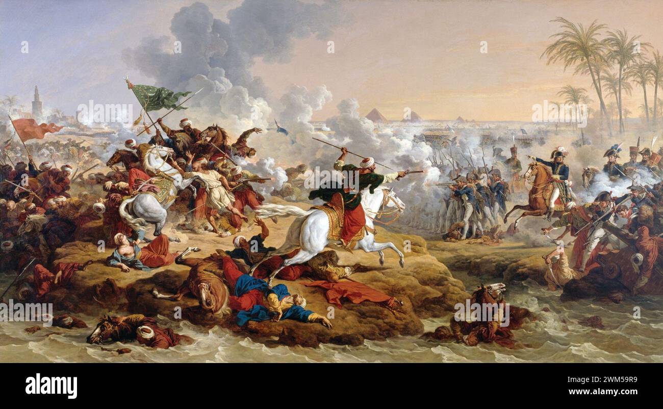 Bataille des Pyramides, 21 juillet 1798 - Francois André Vincent Stock ...