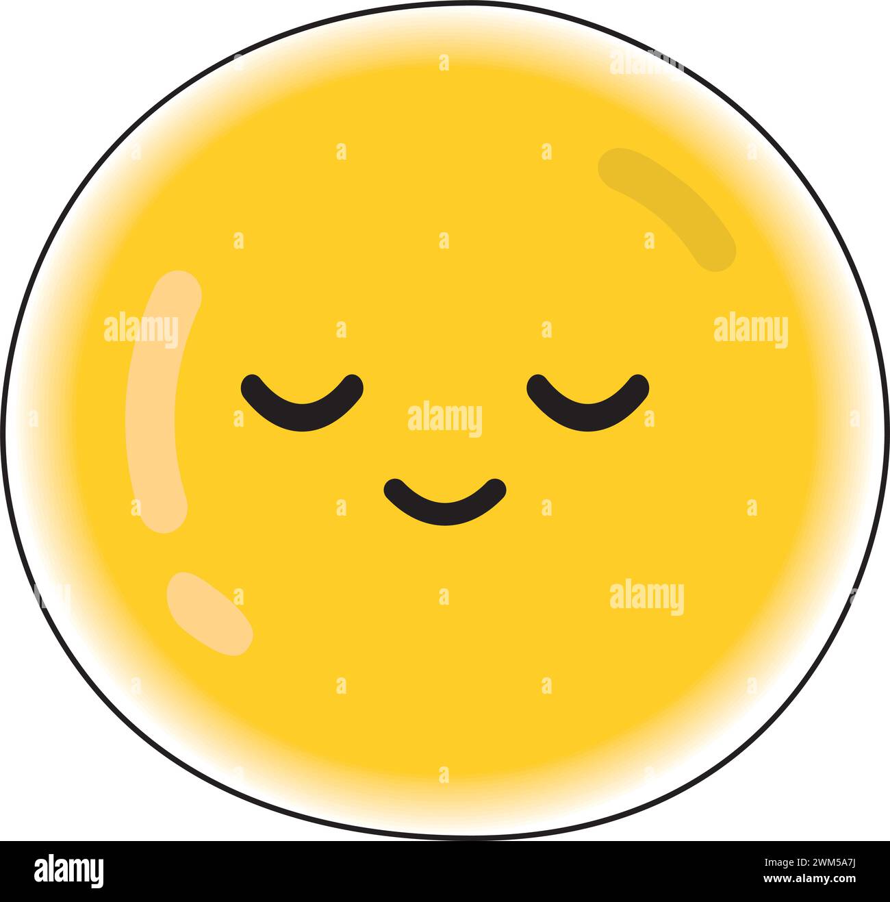 Cute happy emoji icon Vector Stock Vector Image & Art - Alamy