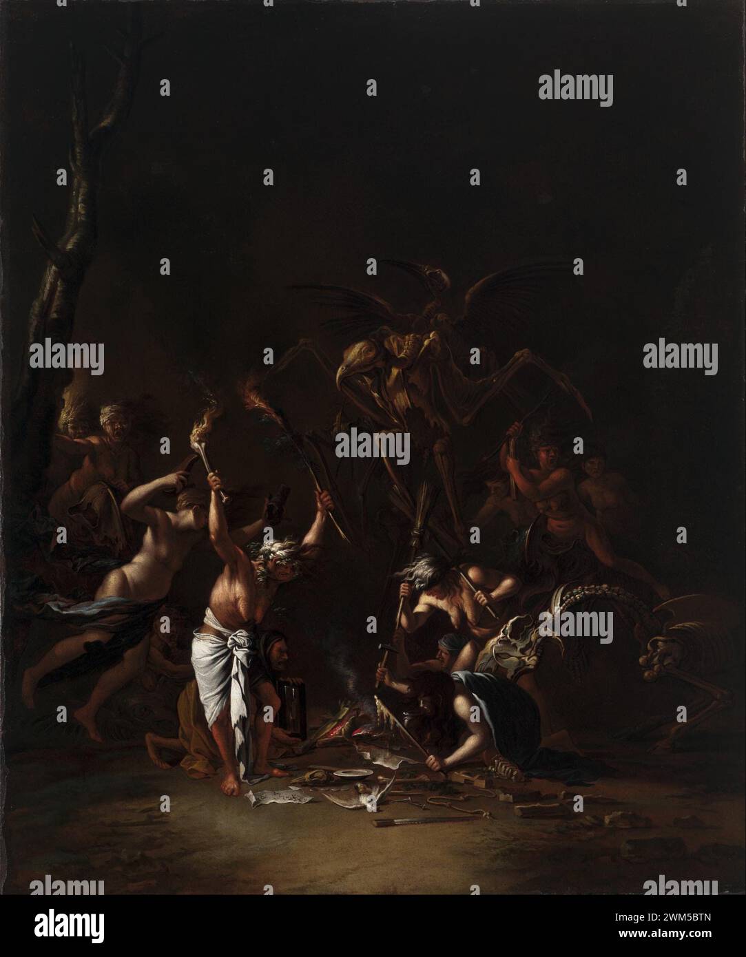 Witches sabbath oil on canvas hi-res stock photography and images - Alamy