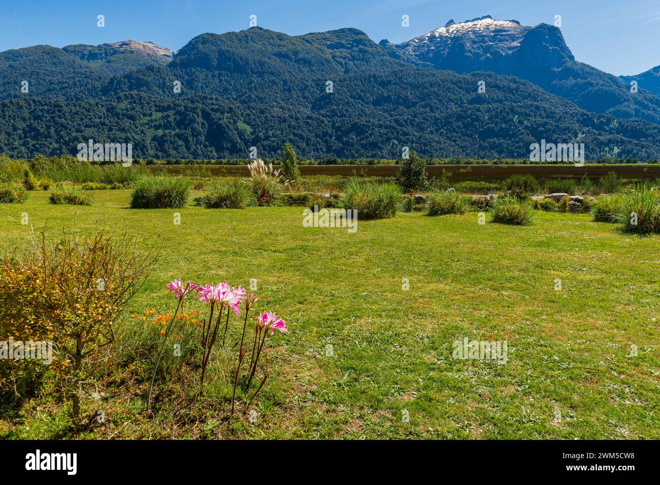 Trekking through Peulla, Chile, Andean Crossing Stock Photo - Alamy