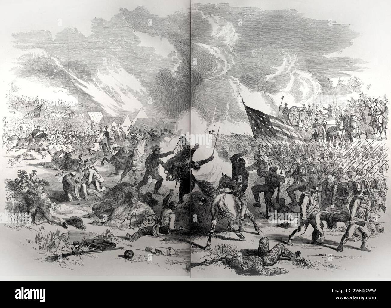 Battle at Wilson's Creek, near Springfield, Mo.- Frank Leslie's ...