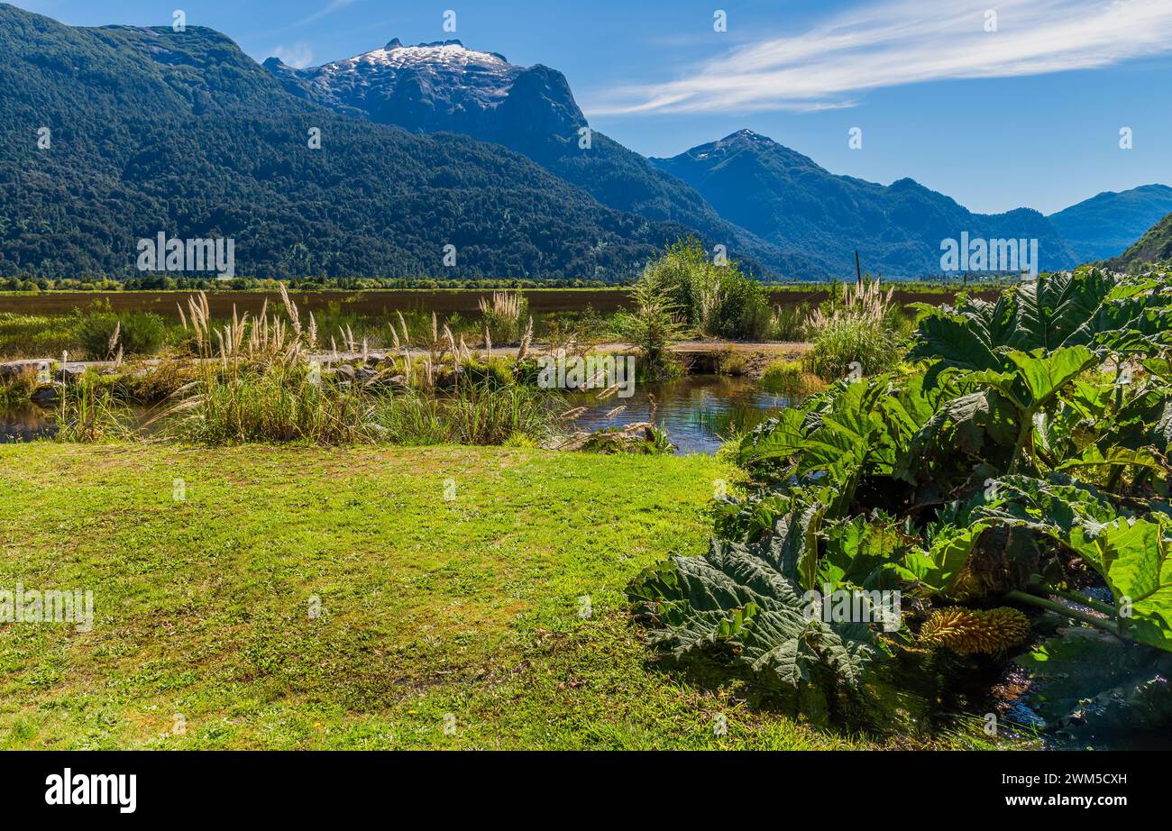 Trekking through Peulla, Chile, Andean Crossing Stock Photo - Alamy