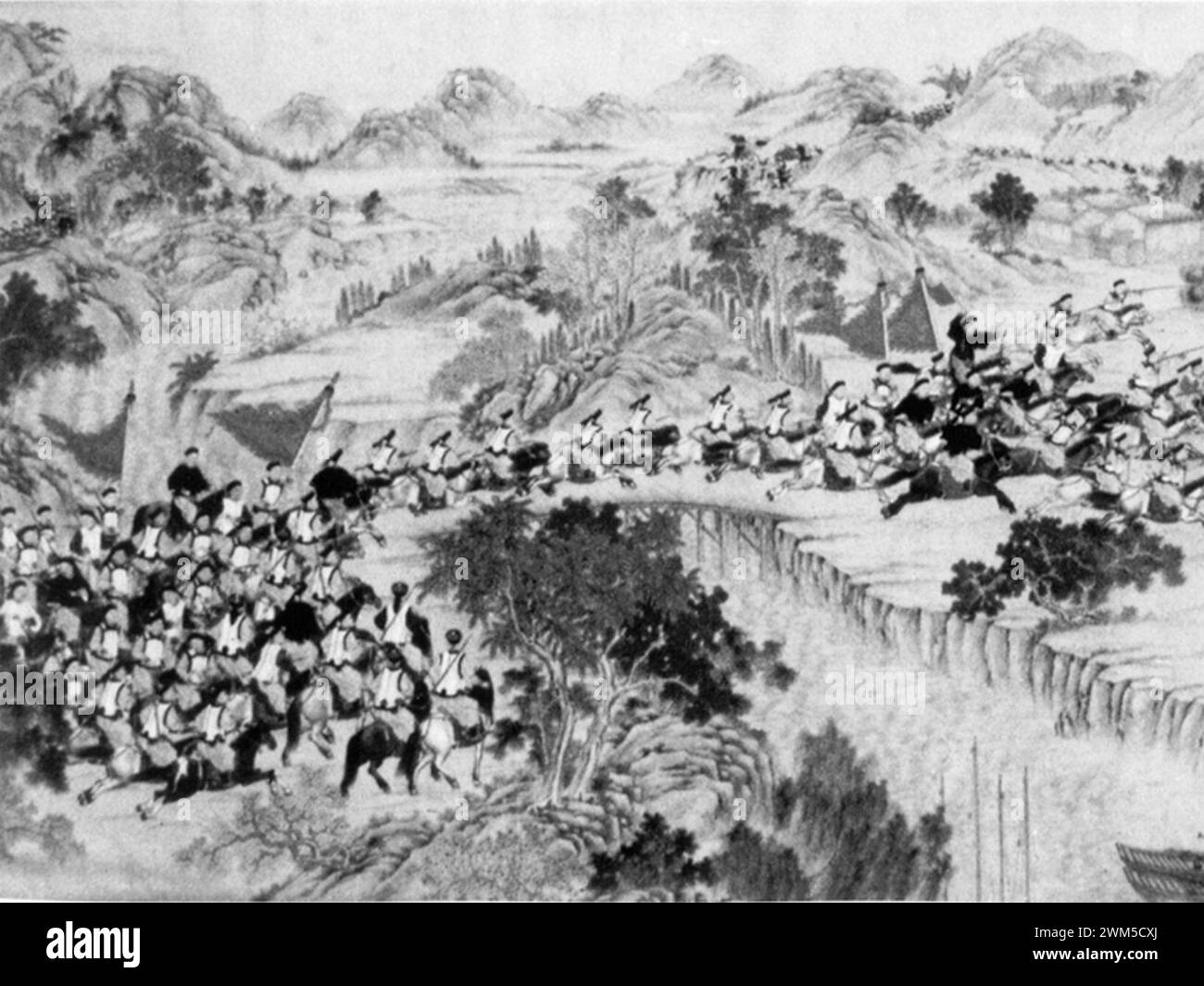 Battle at the Wei River (Weihe) (cropped4to3 Stock Photo - Alamy