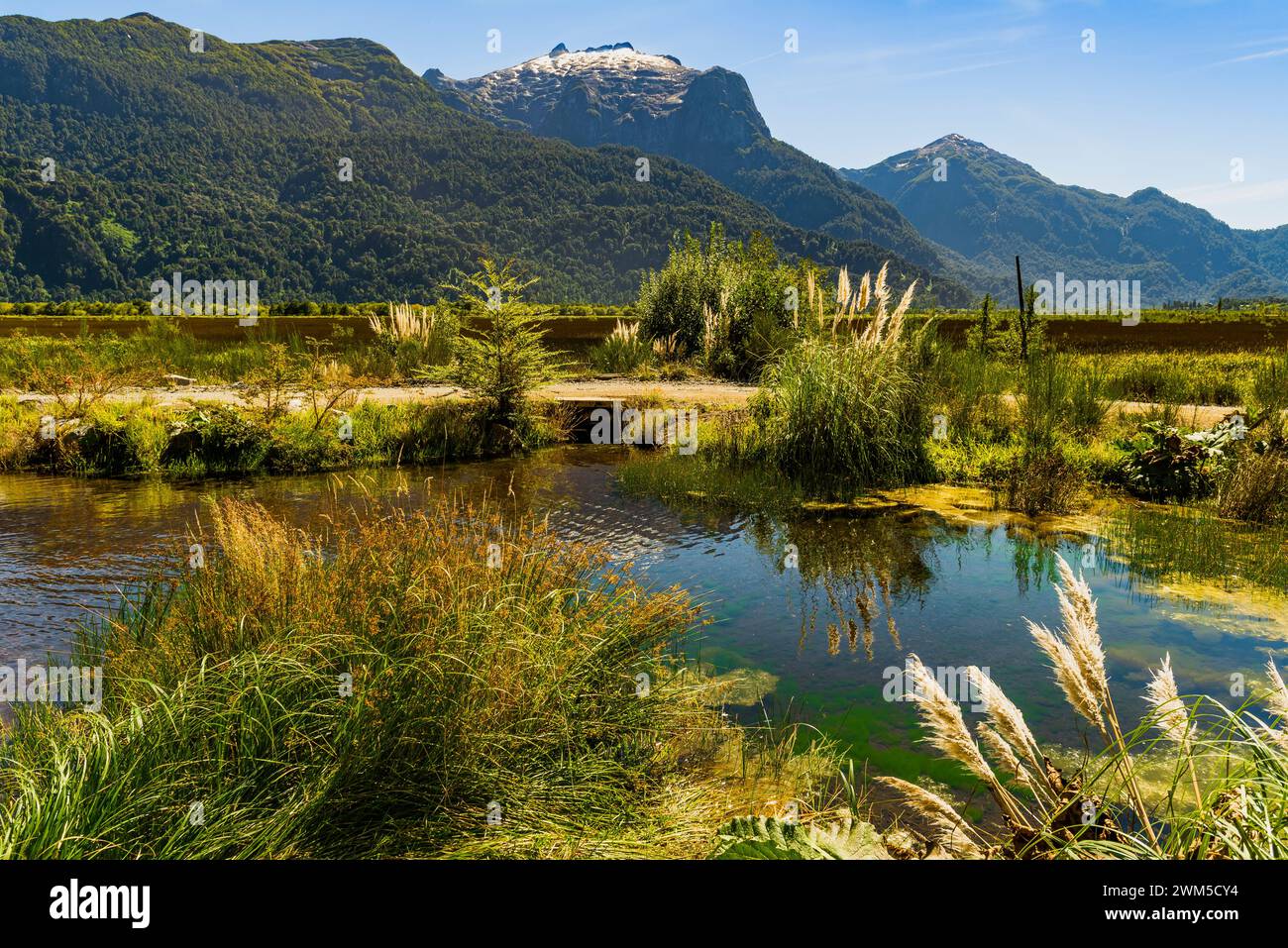 Trekking through Peulla, Chile, Andean Crossing Stock Photo - Alamy