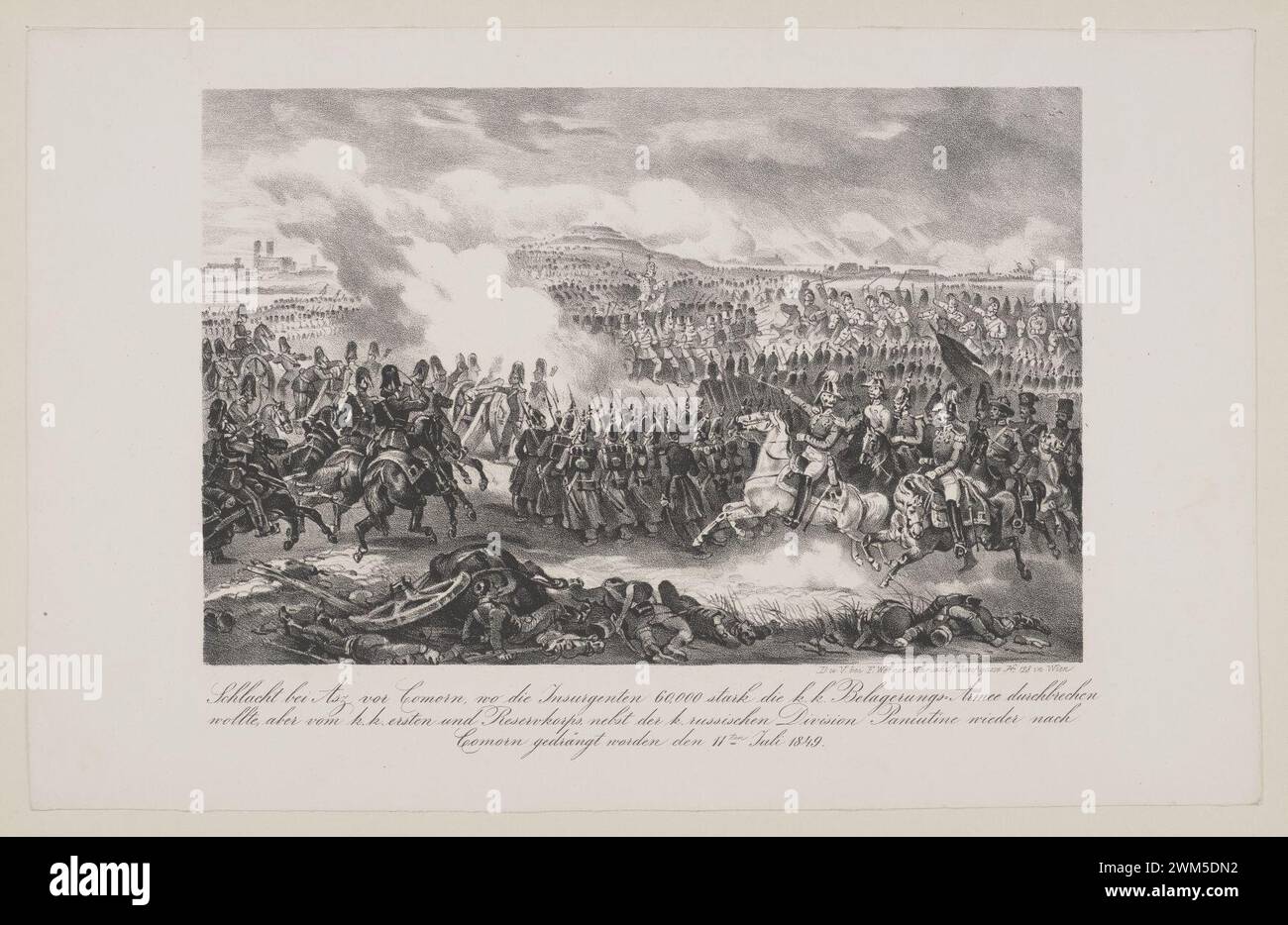 Battle of Komáromi at 11 July 1849 Stock Photo - Alamy