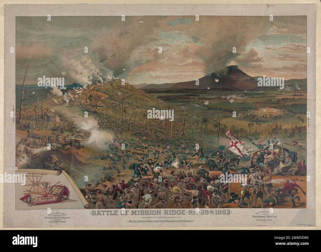 Battle of Mission (i.e., Missionary) Ridge, Nov. 25th, 1863 - presented ...