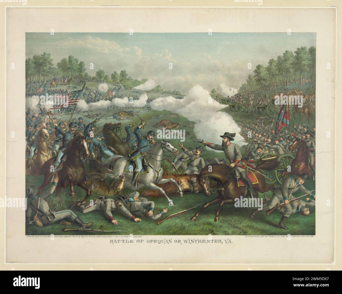 Battle of Opequan or Winchester, Va.-Sept. 19' 1864-Union- (Gen ...