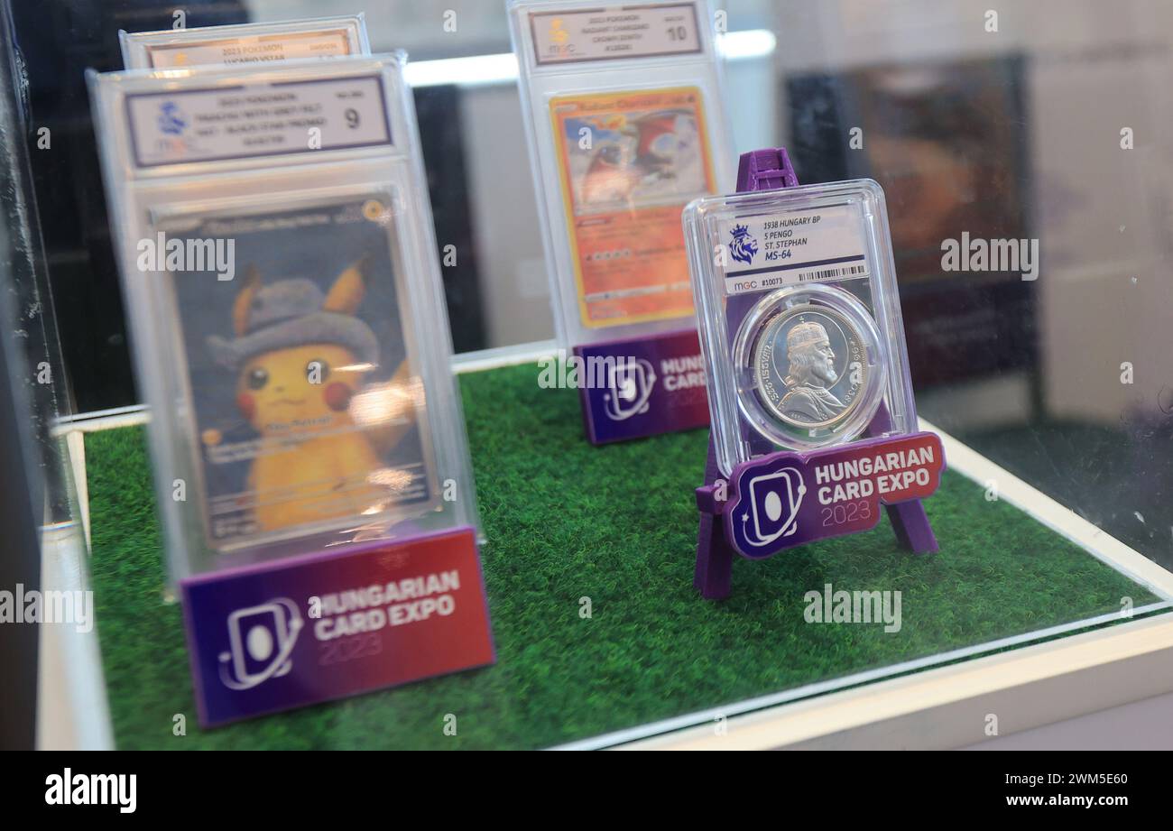 Pokemon cards during Collectors and publishers of cards expo, Zagreb ...