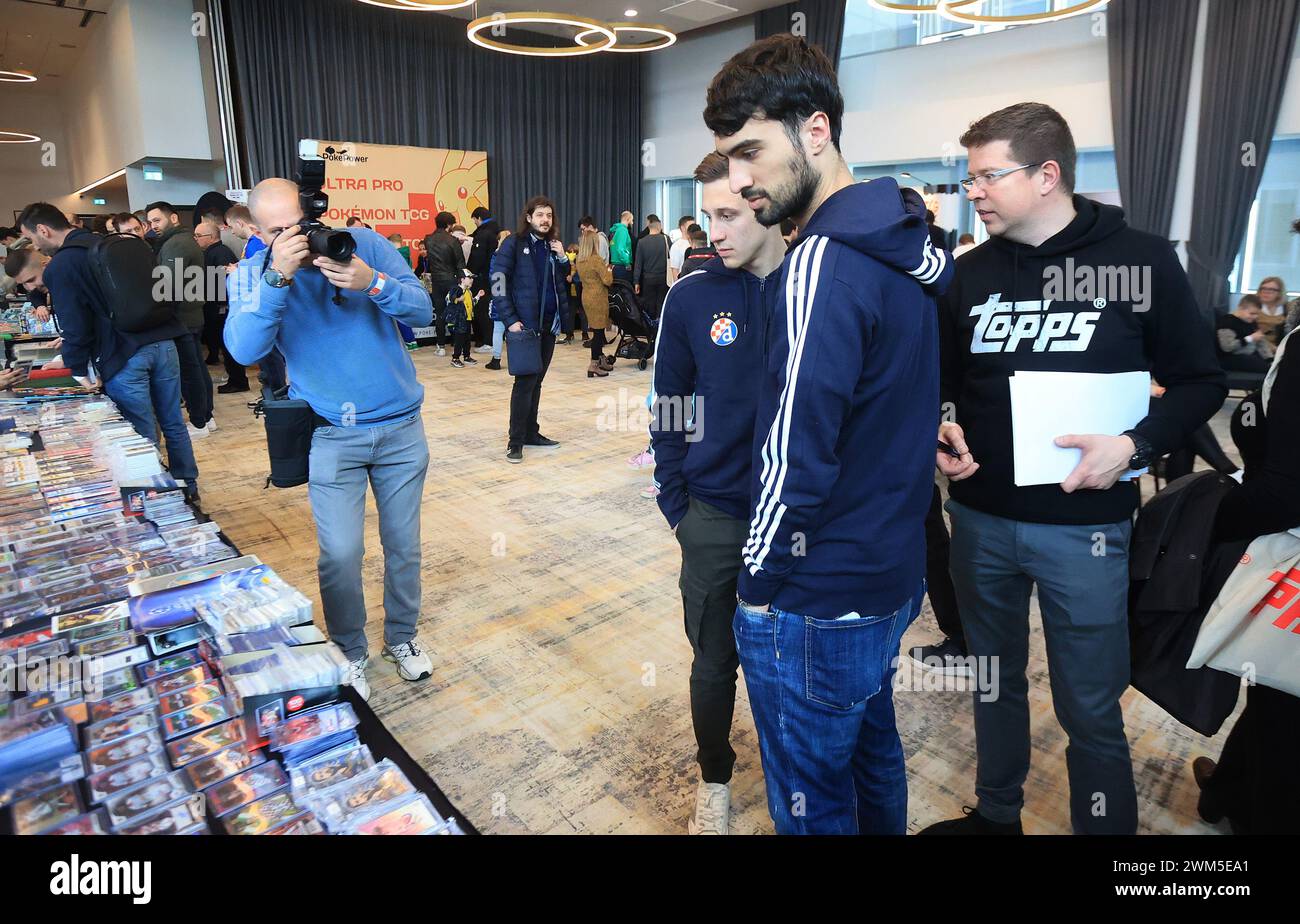 Dinamo football players Mahir Emreli and Lukas Kacavenda are seen ...
