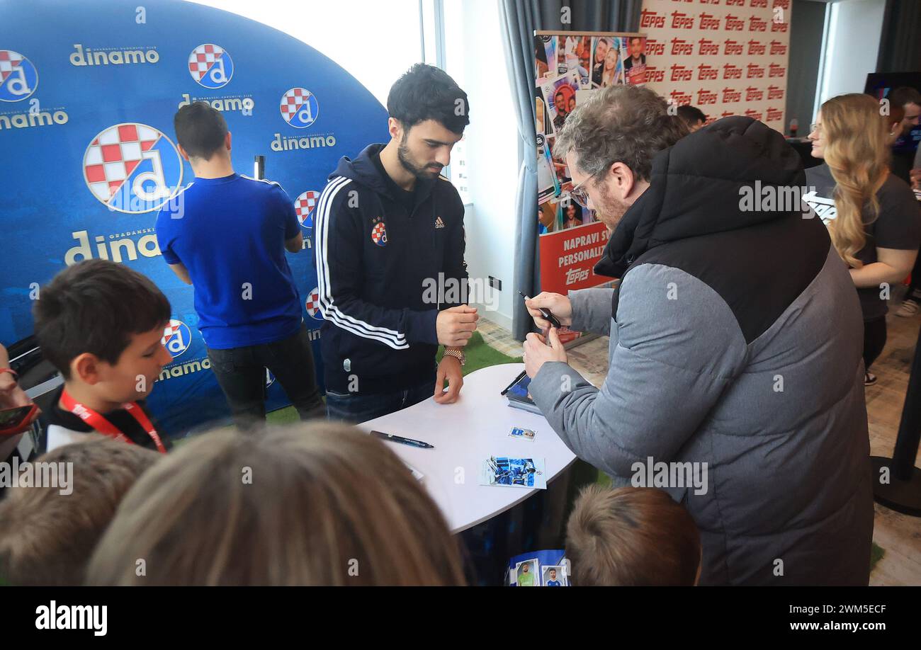 Dinamo football players Mahir Emreli and Lukas Kacavenda are seen ...