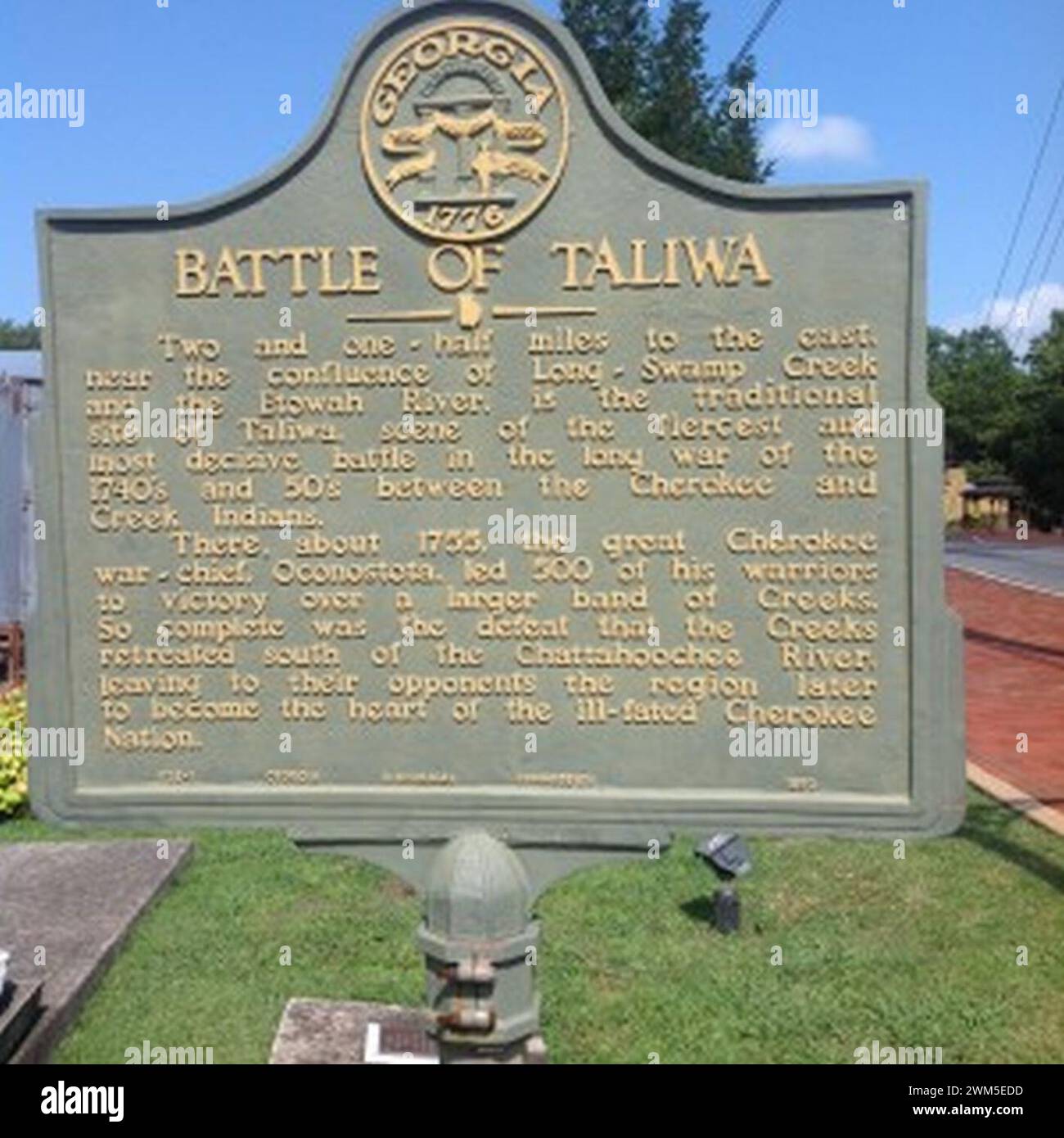 Battle of Taliwa Historcial Landmark Stock Photo - Alamy