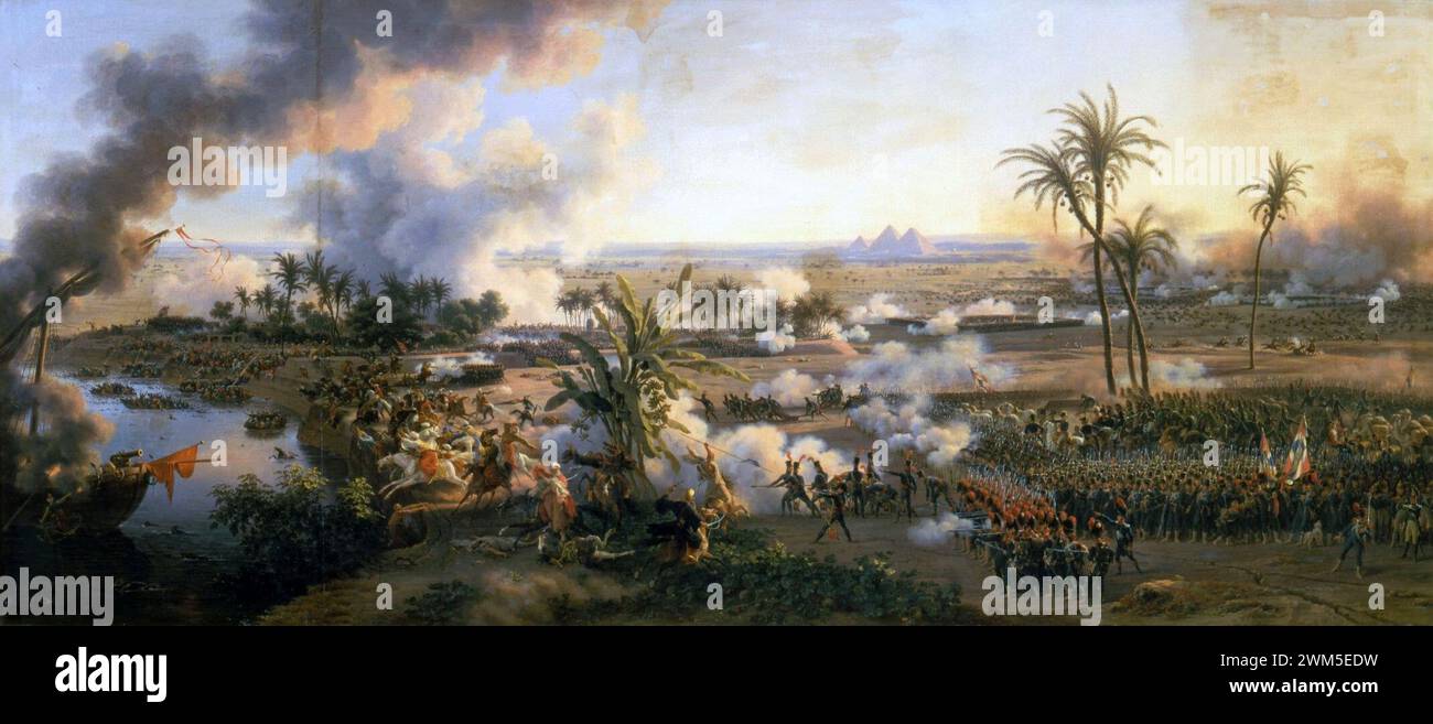 Battle of the Pyramids (by Louis-François Lejeune Stock Photo - Alamy
