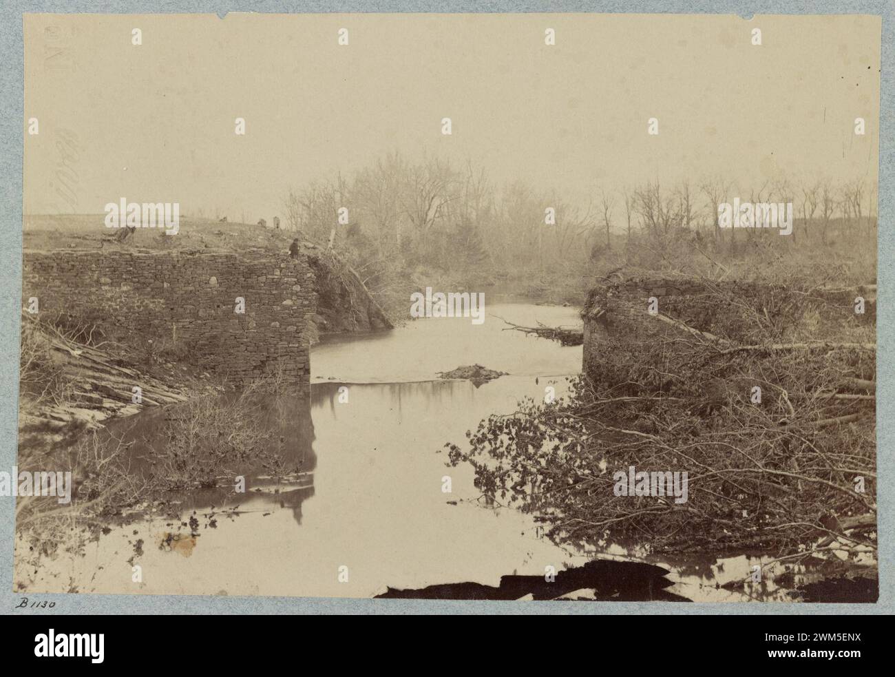 Battlefield of Bull Run, ruins of the stone bridge Stock Photo - Alamy