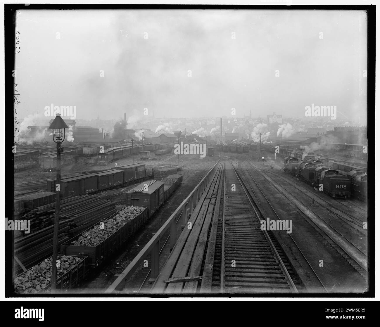 Delaware, Lackawanna and Western Railroad yards, Scranton, Philadelphia, Detroit Publishing Co ...