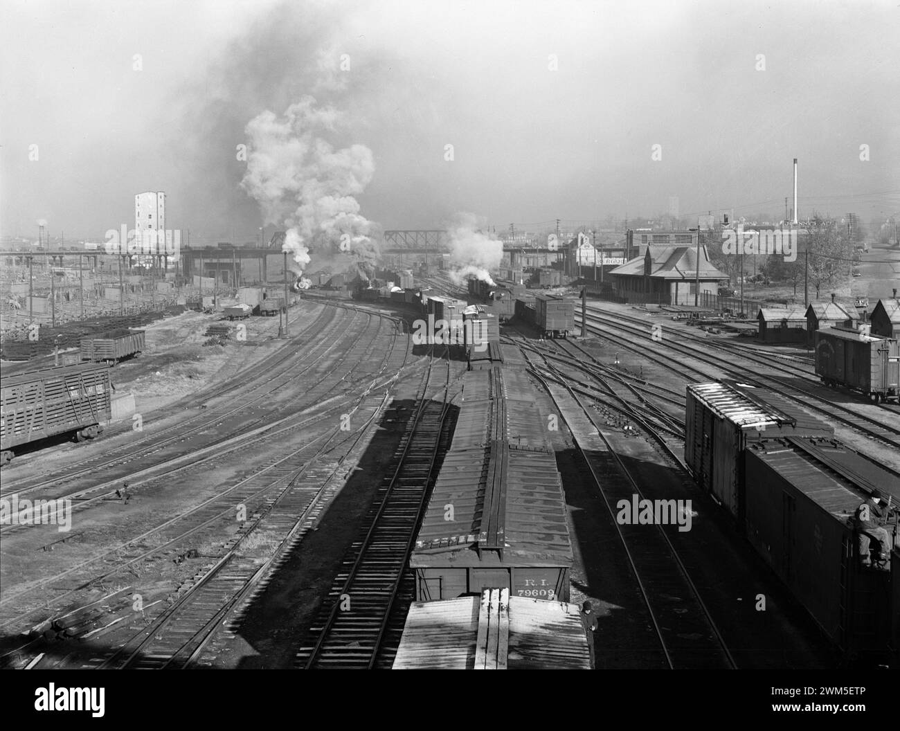 Omaha, Nebraska. Railroad yard, 1938 - Vachon, John, 1914-1975 ...