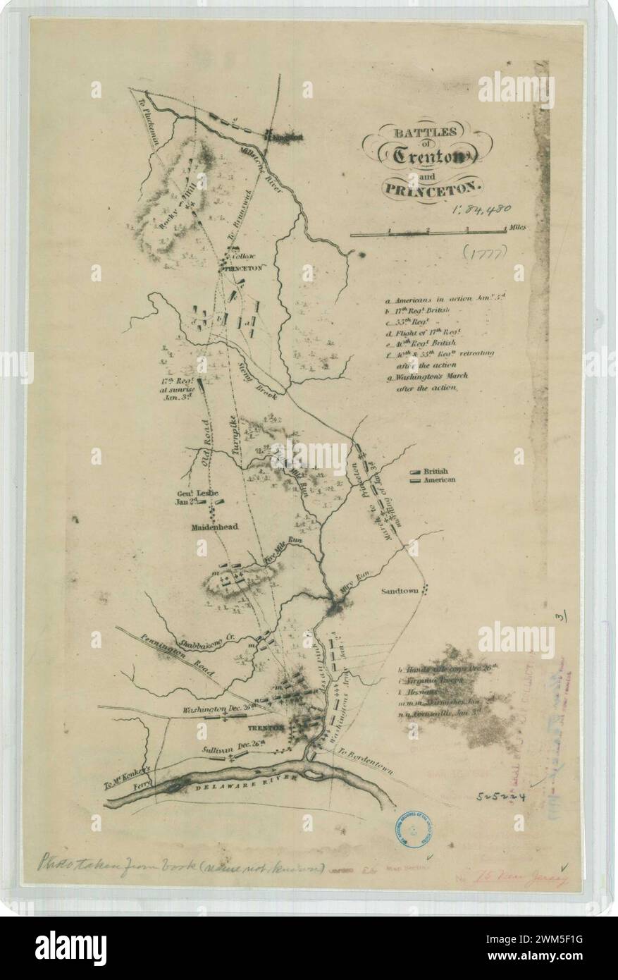 Battles of Trenton and Princeton Stock Photo - Alamy