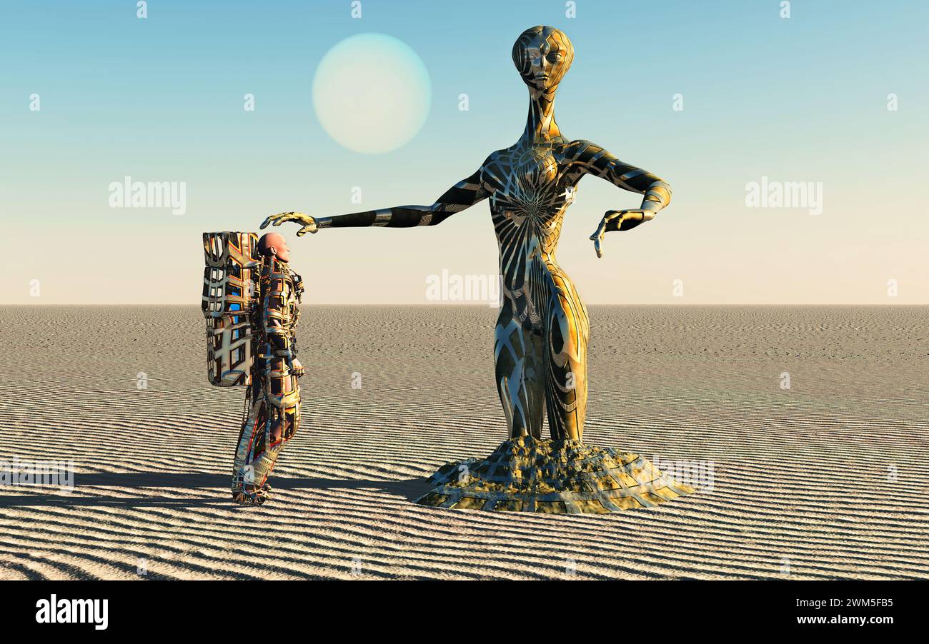 Human Alien Encounter Stock Photo - Alamy