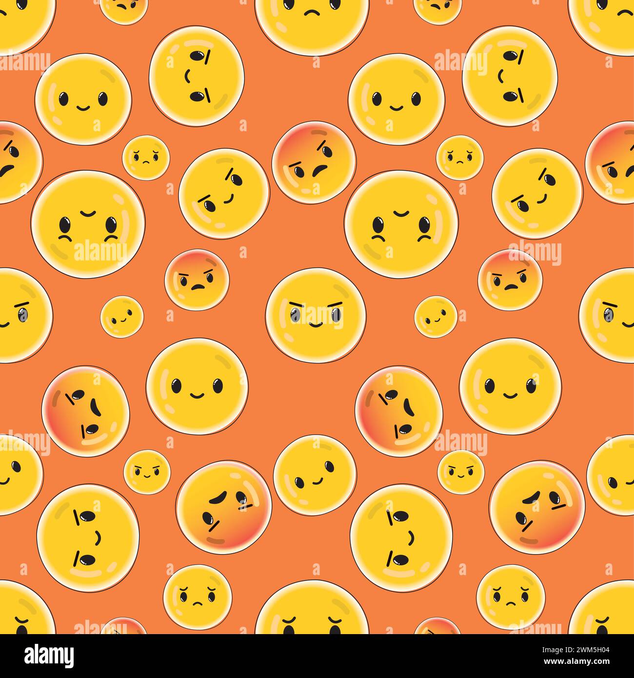 Emoji icons Pattern background Vector Stock Vector Image & Art - Alamy