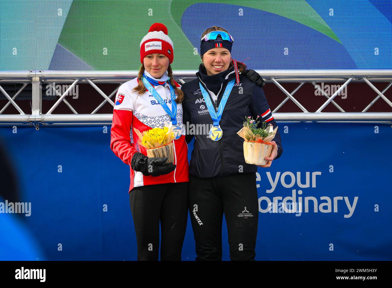 Pragelato, Torino, Italy. 24th February, 2024. 2024 World Triathlon ...
