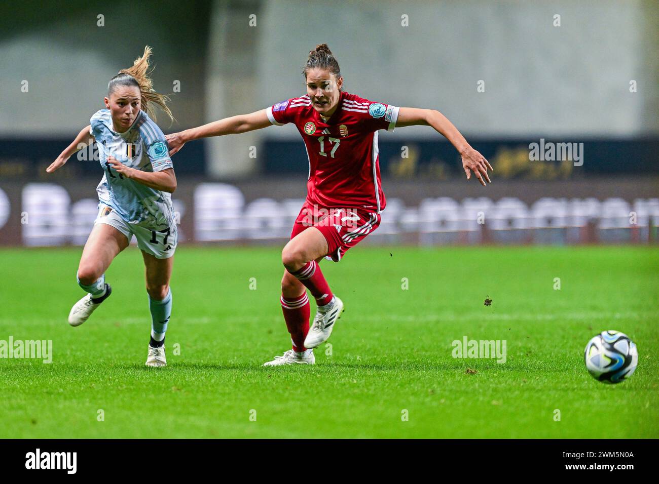 Felcsut, Hungary. 23rd Feb, 2024. Jill Janssens (17) of Belgium and ...