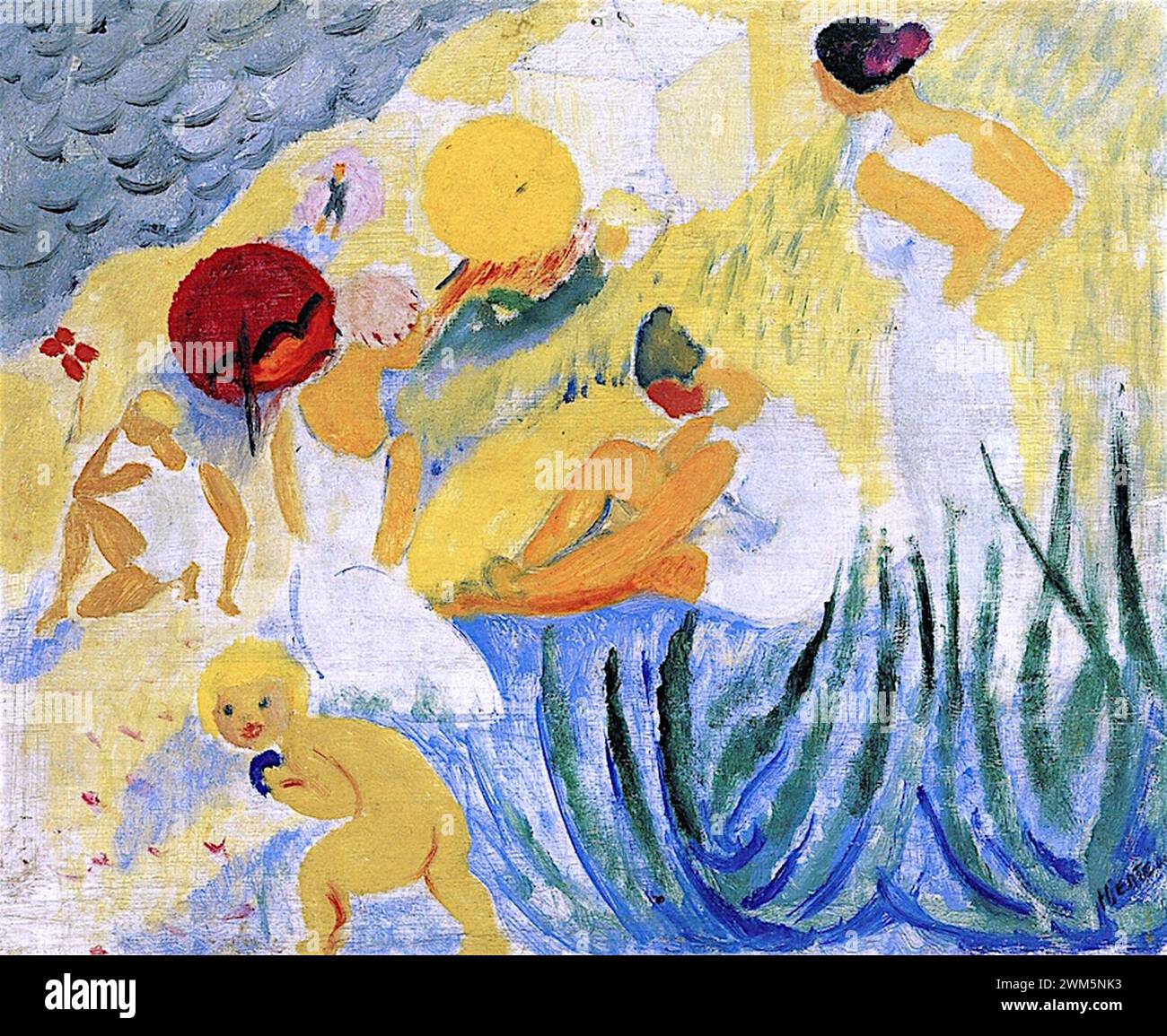 Beach. Sigrid Hjertén Stock Photo - Alamy