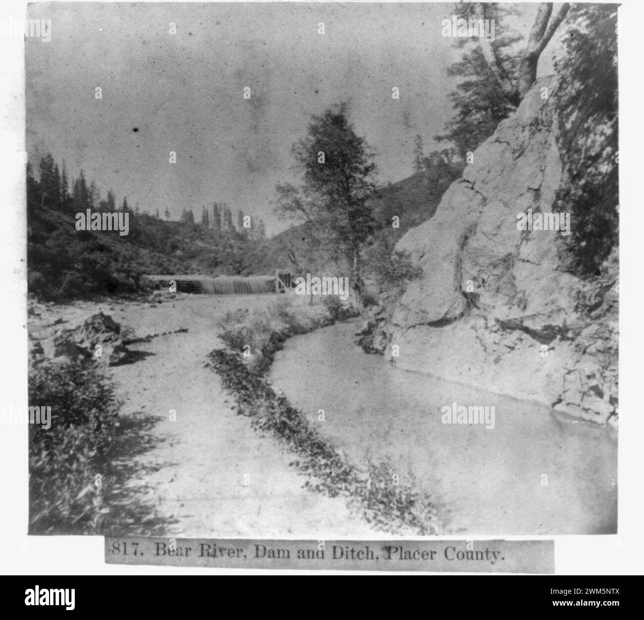 Bear River, Dam and Ditch, Placer County Stock Photo - Alamy