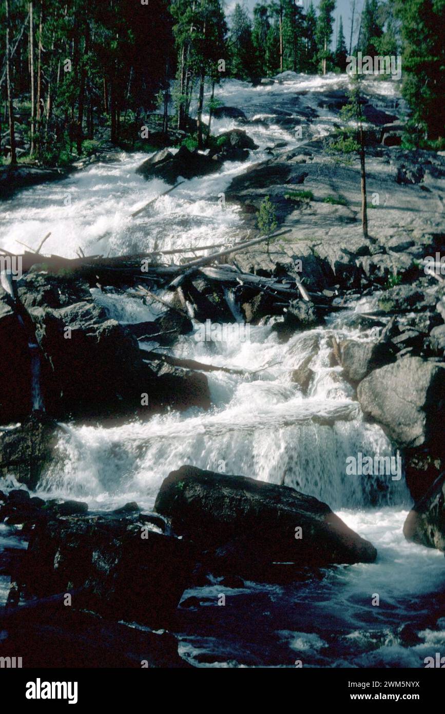 Beartooth Highway - Crazy Creek Cascade Stock Photo - Alamy