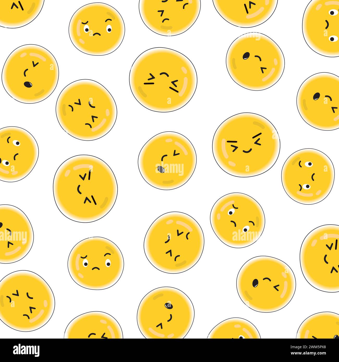 Emoji icons Pattern background Vector Stock Vector Image & Art - Alamy
