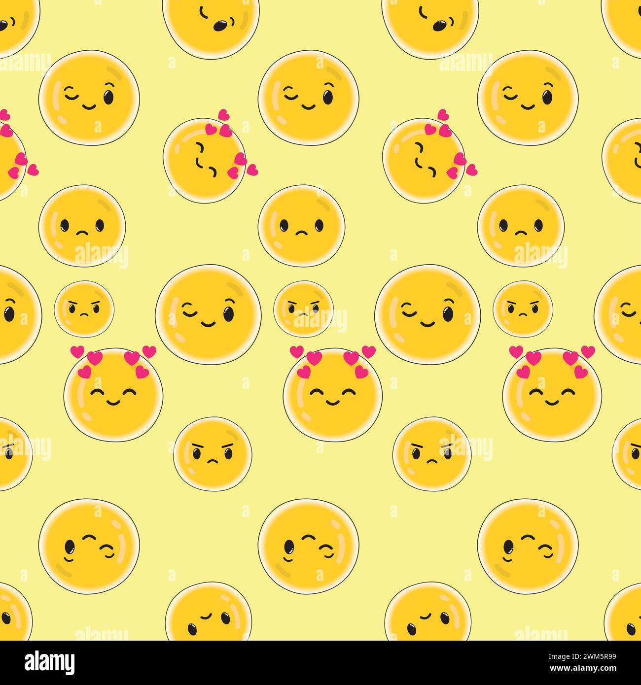 Emoji icons Pattern background Vector Stock Vector Image & Art - Alamy