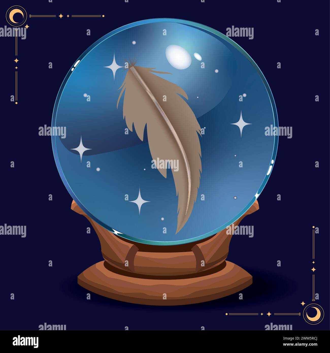 Cartoon fortune teller gypsy hi-res stock photography and images - Alamy