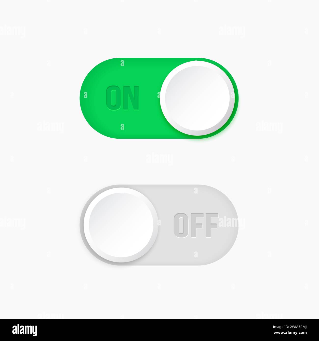 On and Off toggle switch buttons. Open and close button icons. UI ... On and Off toggle switch buttons. Open and close button icons. UI ...