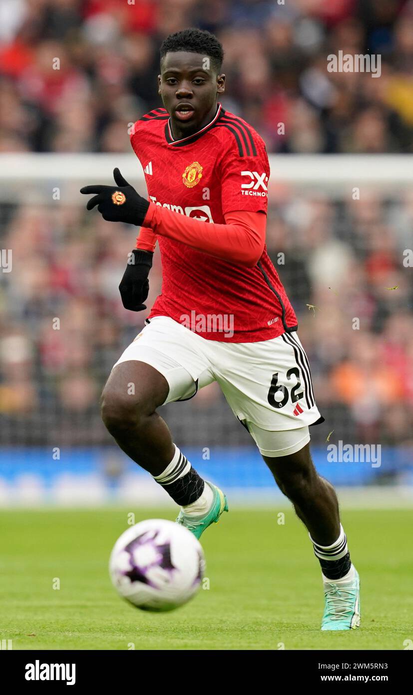 Manchester, UK. 24th Feb, 2024. Omari Forson of Manchester United ...