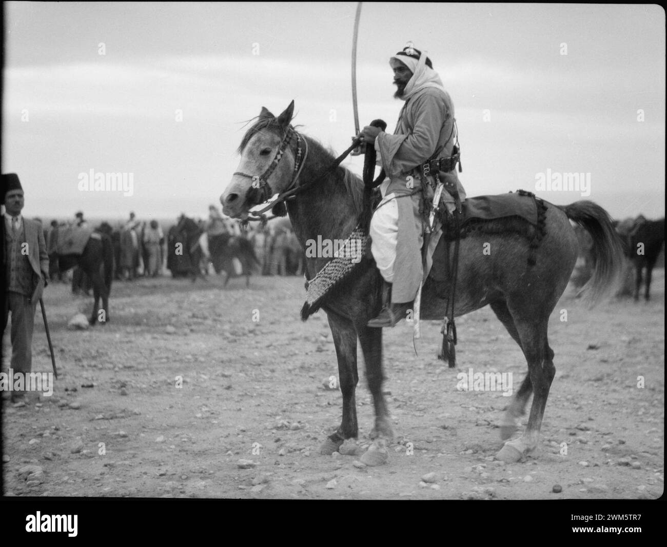 Bedouin life in Trans-Jordan. Sheik Abu Meddin. Known as an intrepid ...