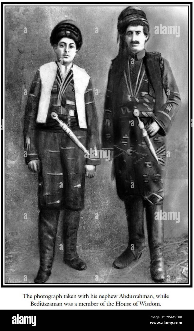 Bediuzzaman with his nephew after WWI Stock Photo - Alamy