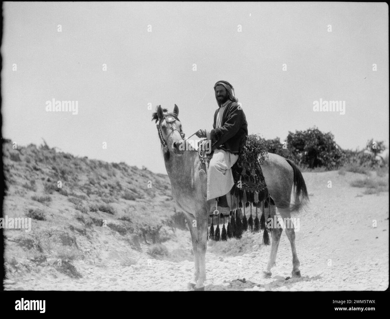 Bedouin life in Trans-Jordan. Syrian Bedouin from the Damascus district ...