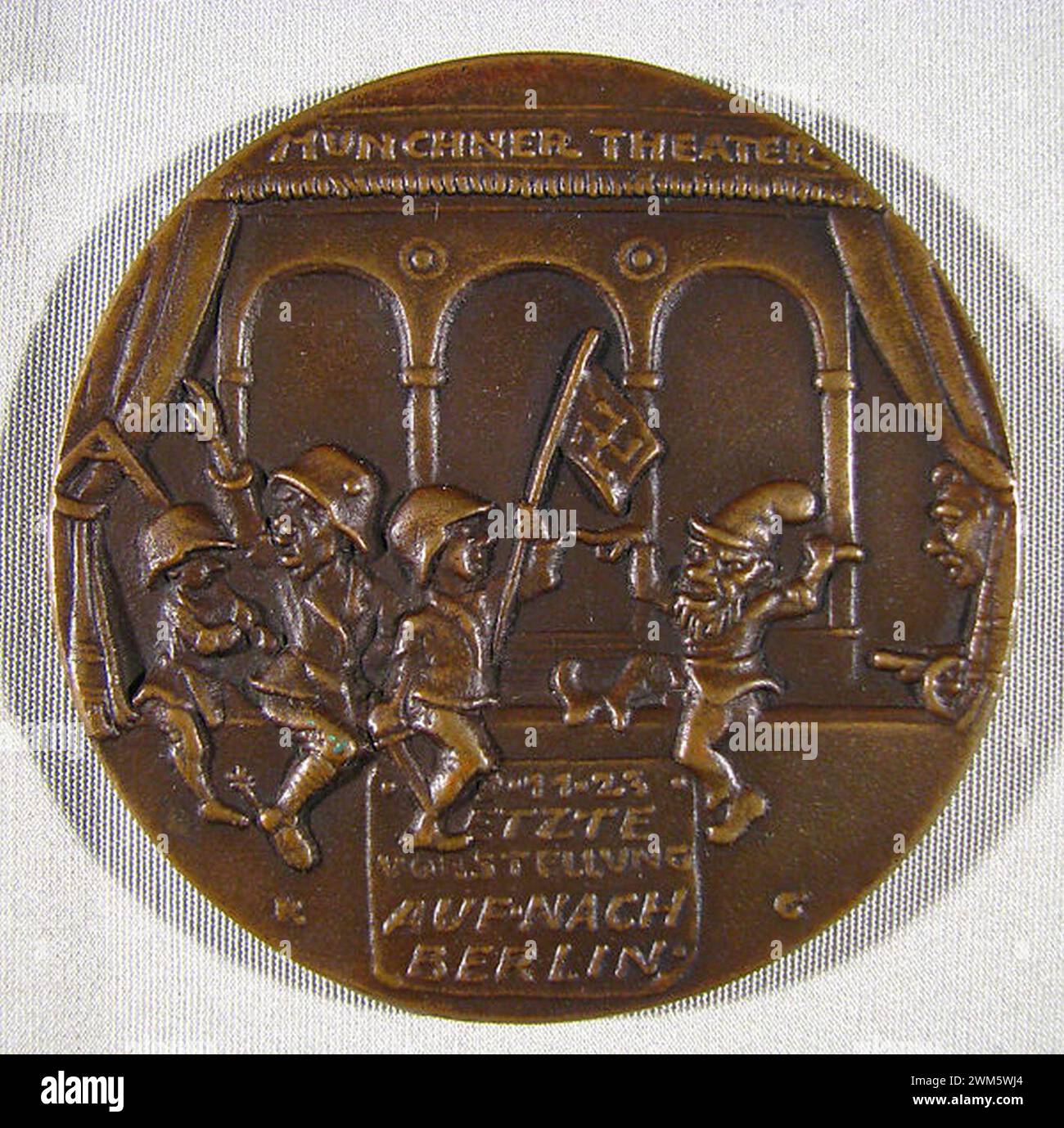 Beer Hall Putsch (Hitlerputsch) medal by Karl Goetz, 1923, reverse ...