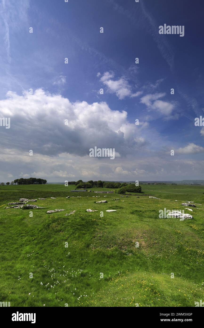 Arbor Low Henge Stone Circle, near the village of Monyash, Peak ...
