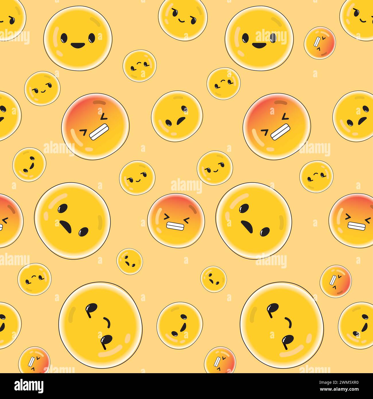 Emoji icons Pattern background Vector Stock Vector Image & Art - Alamy