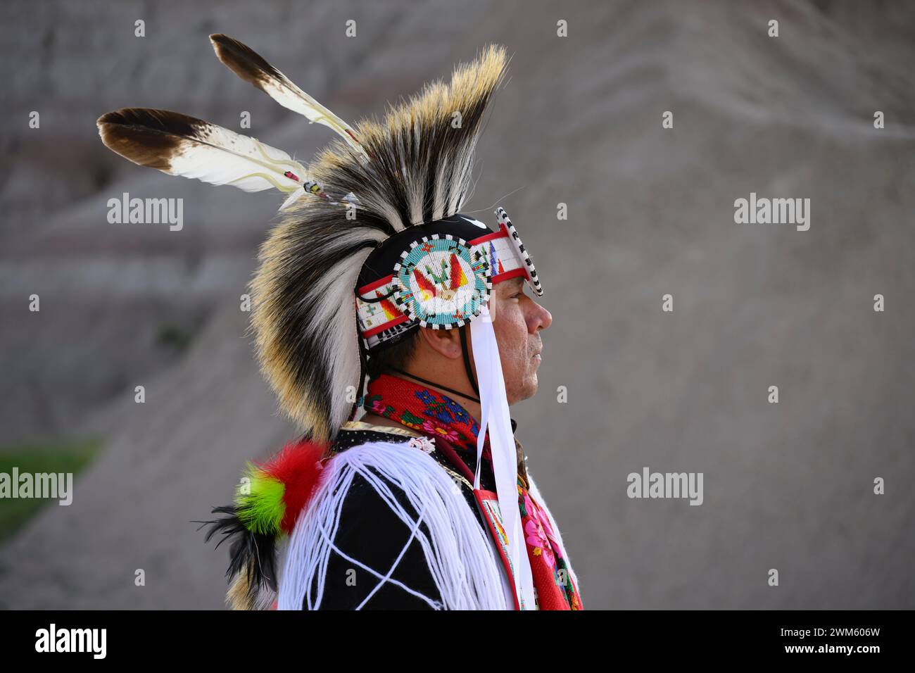 Buck Spotted Tail (Sicangu Lakota Oyate) in his Grass Dance regalia ...