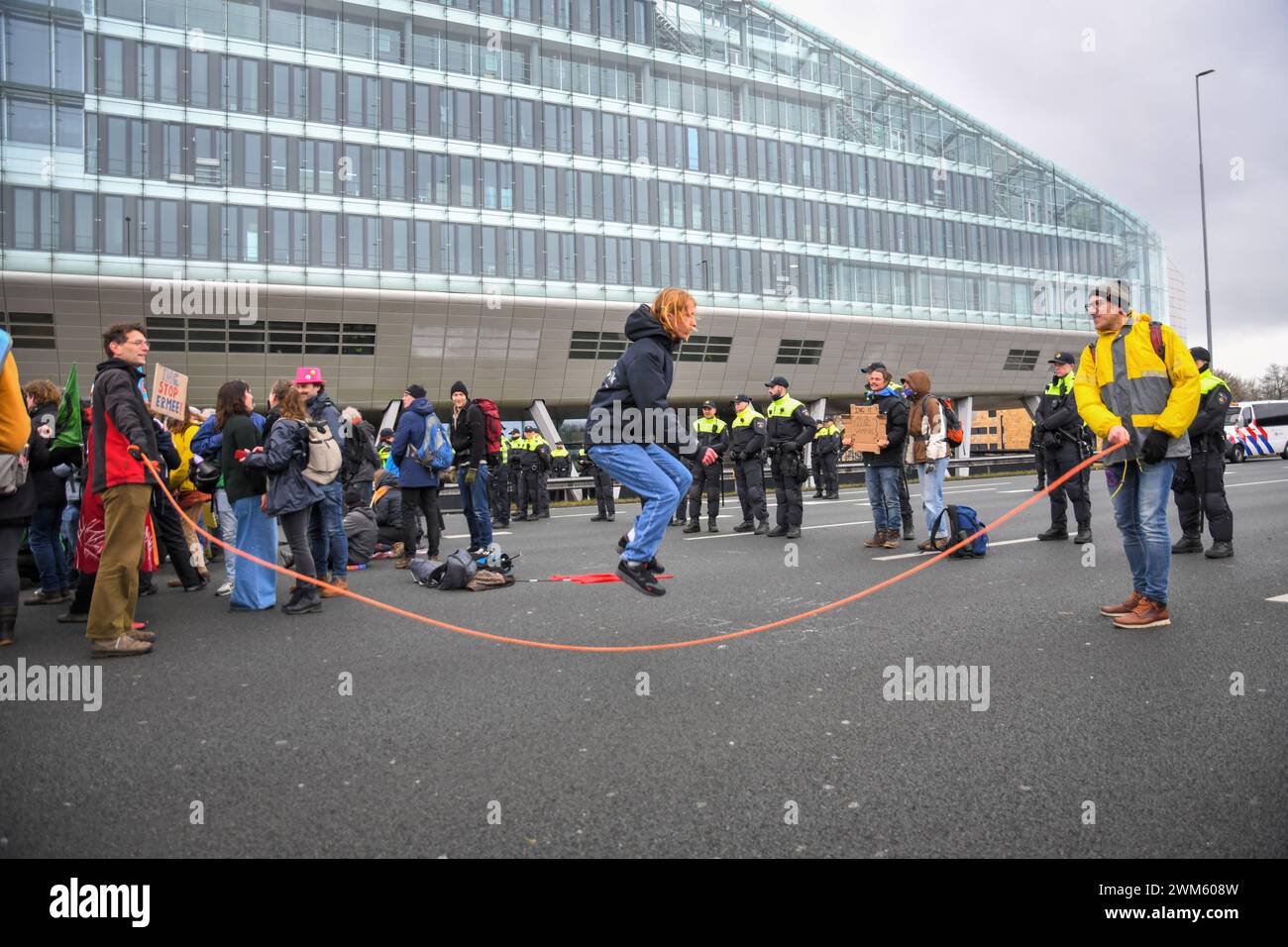 Amsterdam, The, Netherlands24th Feb, 2024. Extinction Rebellion ...
