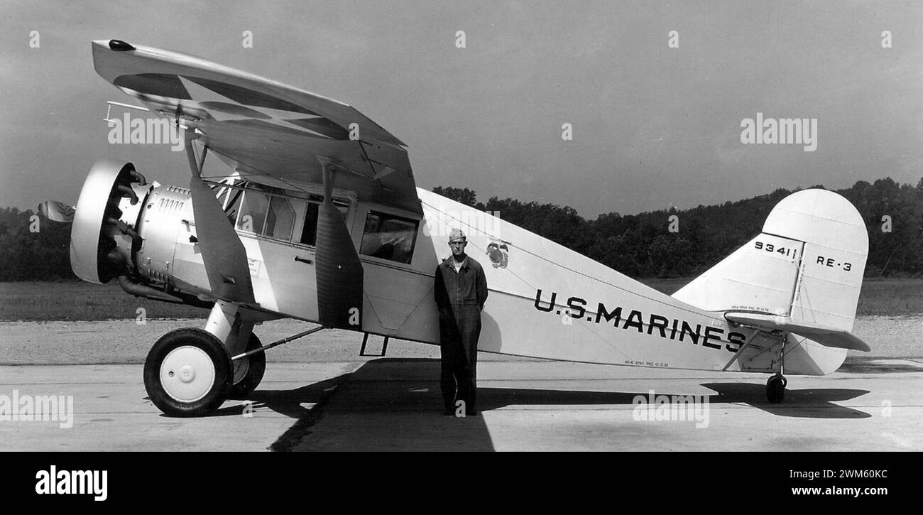 Bellanca XRE-3 Skyrocket USMC c1933 (cropped Stock Photo - Alamy